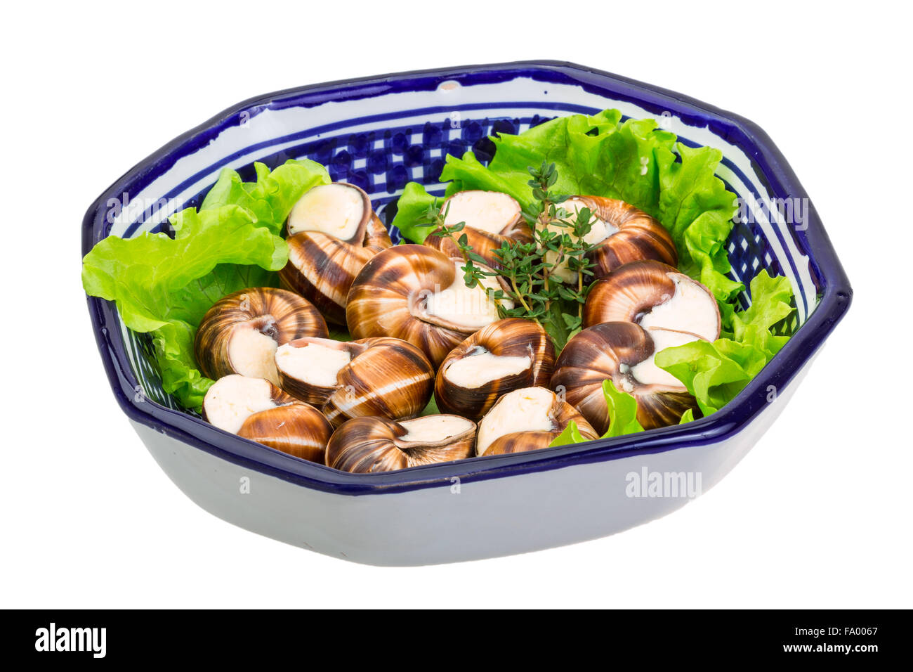 Escargot with cheese sauce Stock Photo - Alamy