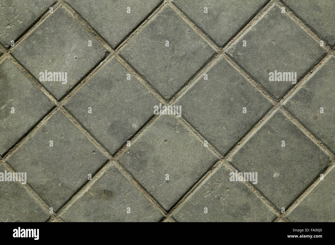 Sidewalk gray sett bricks, texture or background, pavement close up ...
