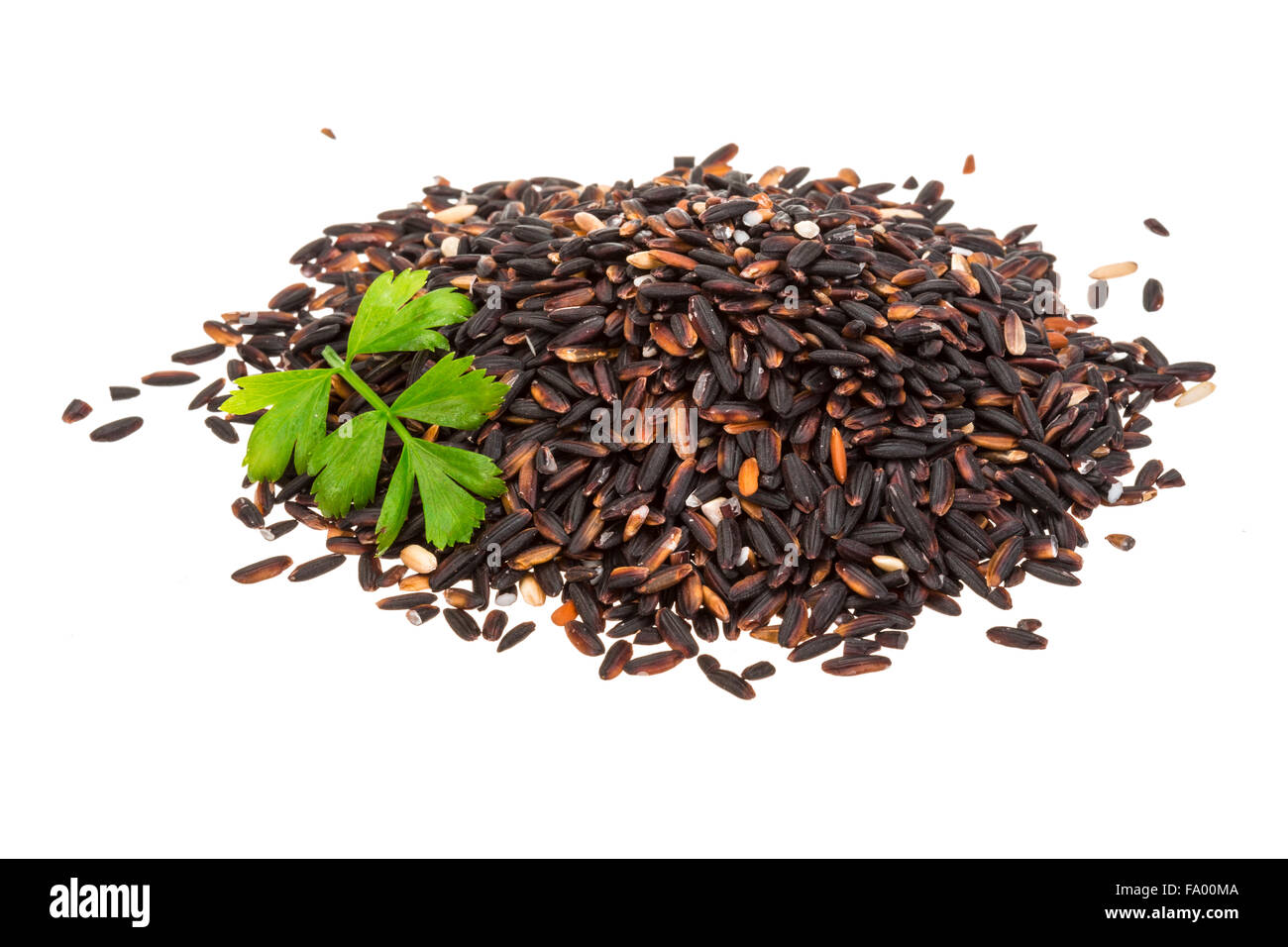 Brown gluten rice isolated Stock Photo - Alamy
