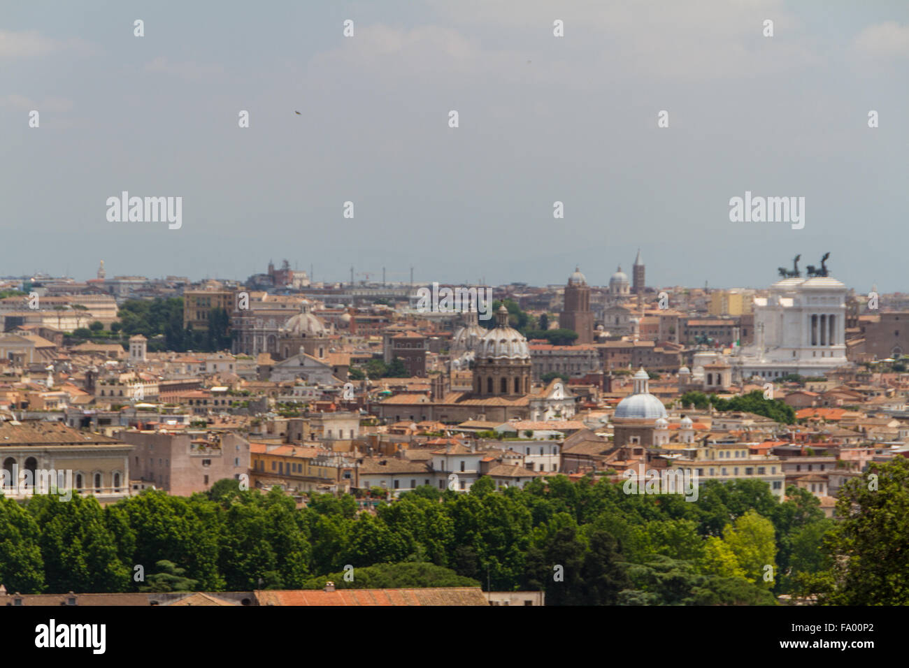 Travel Series - Italy. View above downtown of Rome, Italy Stock Photo ...