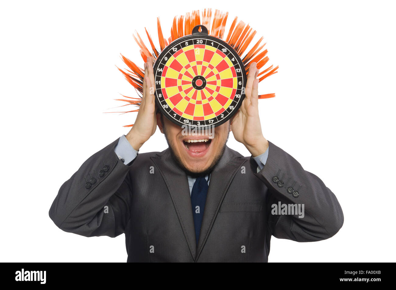 Funny man with mohawk hairstyle Stock Photo - Alamy