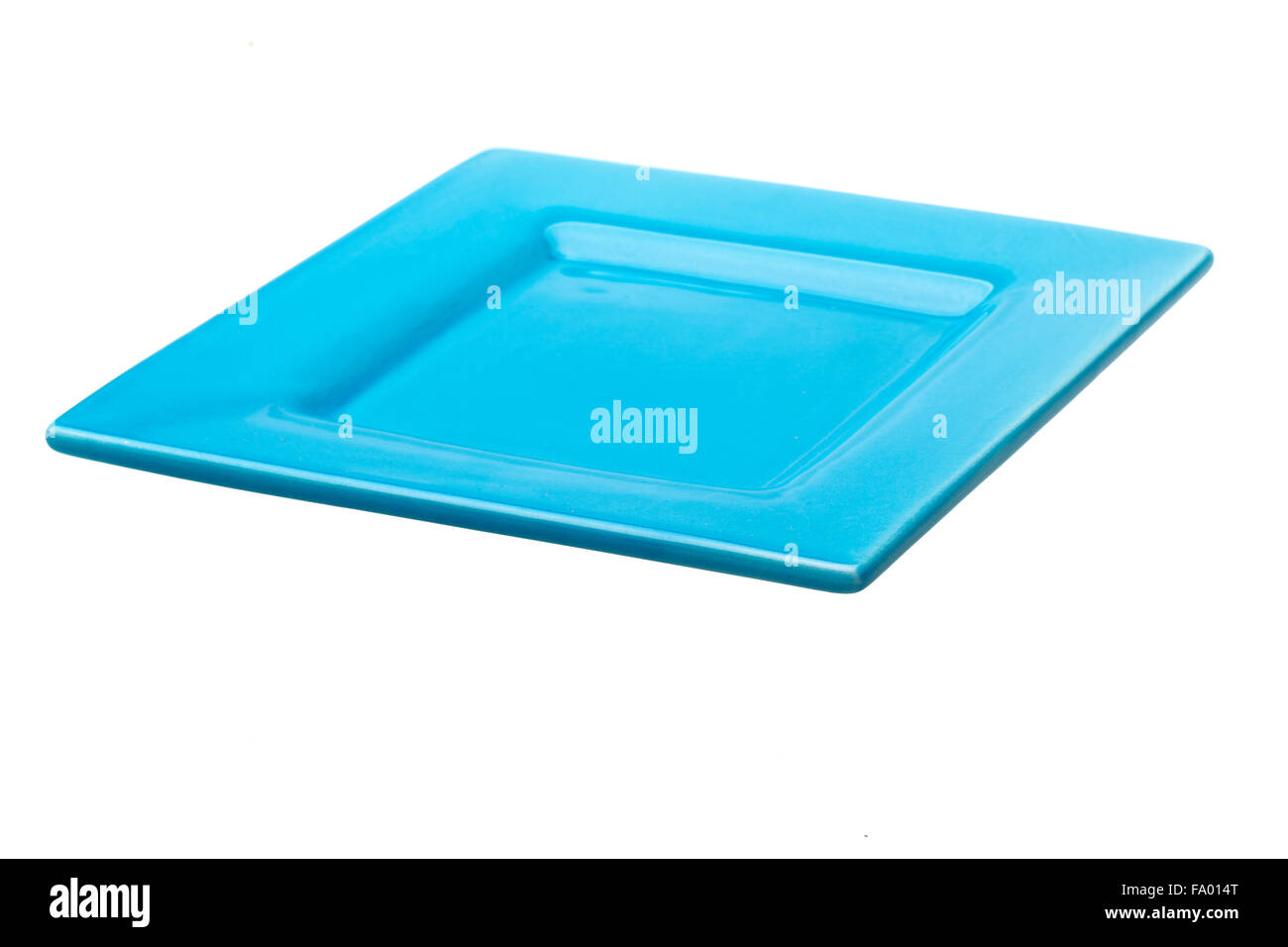 Empty blue plate Stock Photo - Alamy