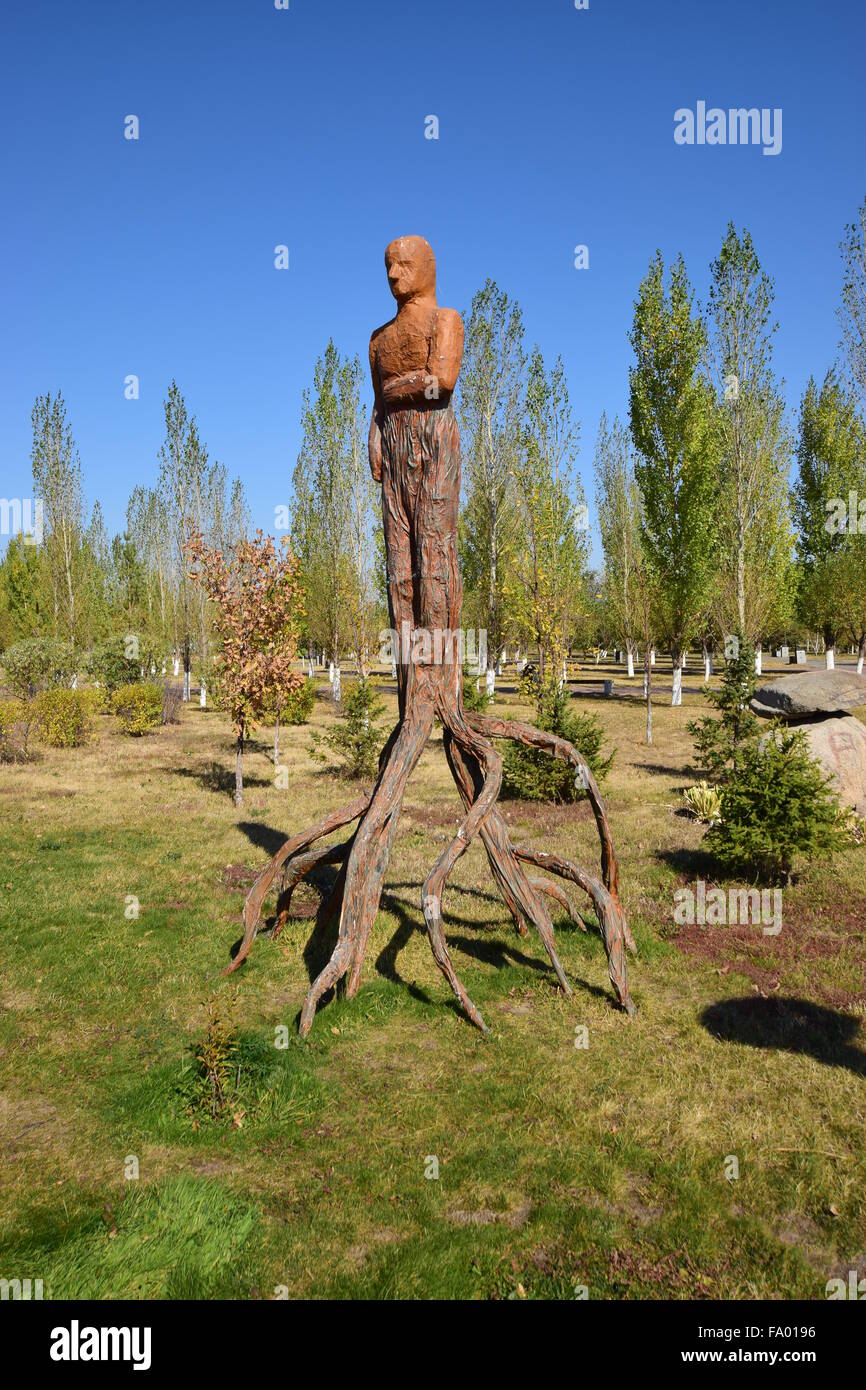 A statue in the streets of Astana, capital of Kazakhstan Stock Photo ...