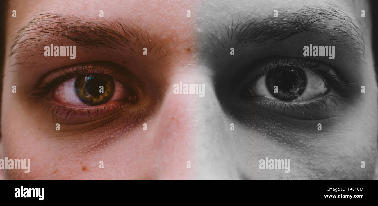 Half human hi-res stock photography and images - Alamy