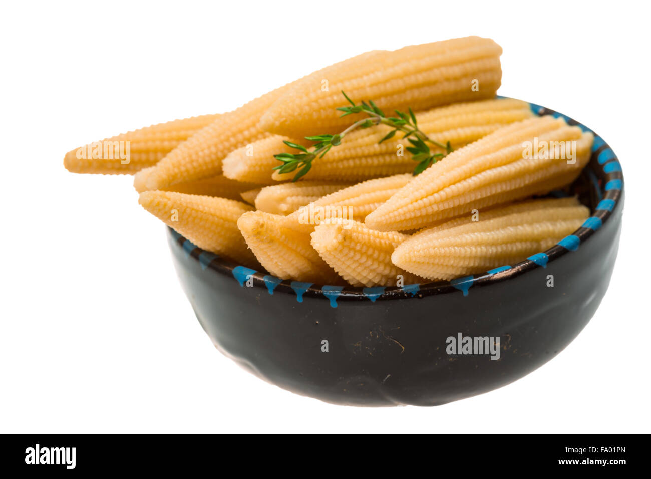 Baby corn isolated Stock Photo - Alamy