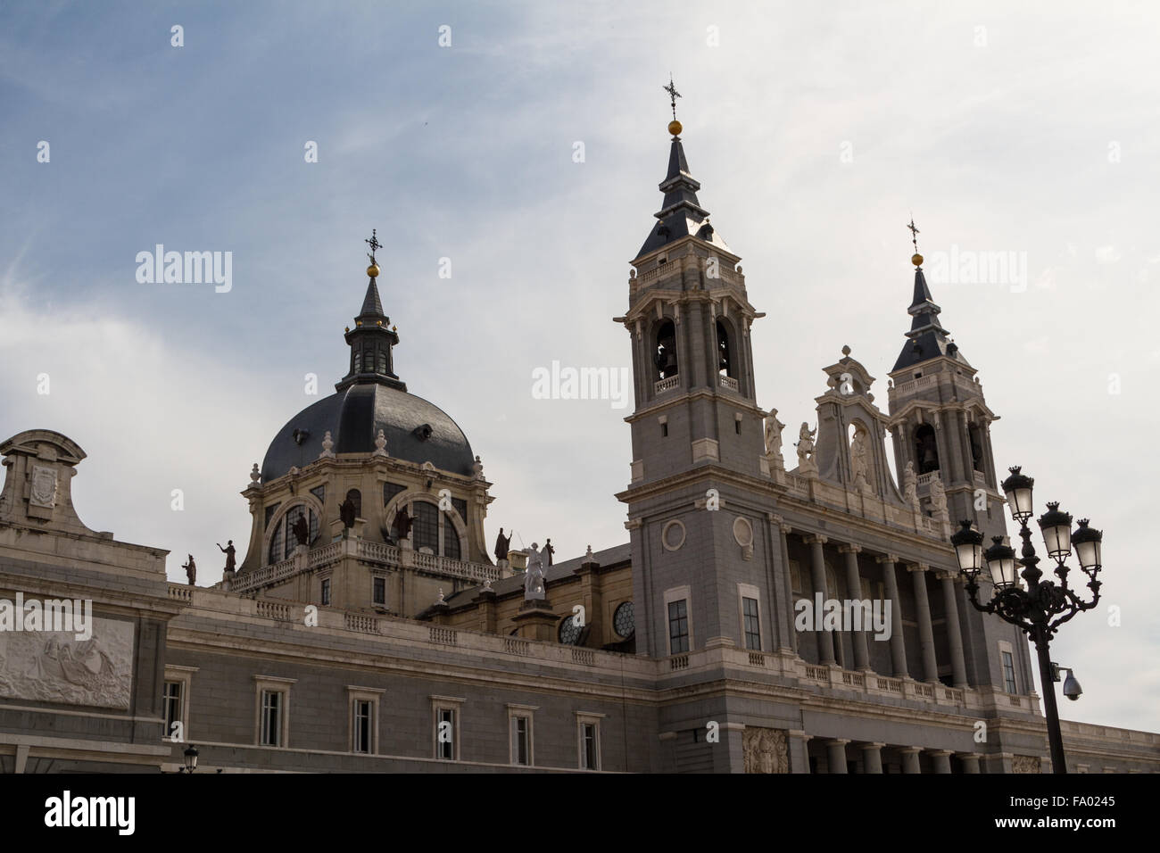 Cathedral of Madrid, Spain Stock Photo - Alamy