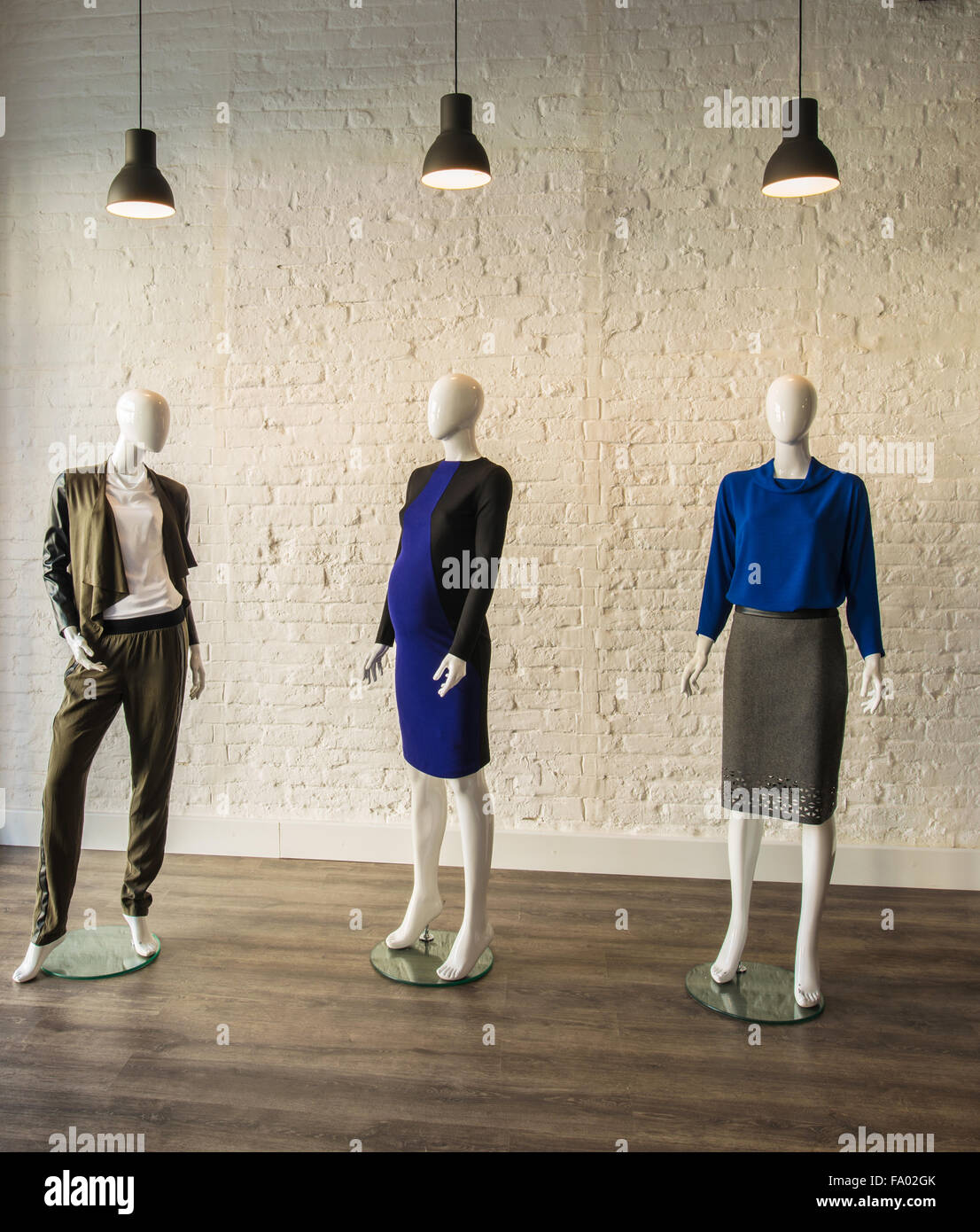 Interior of fashion clothing shop Stock Photo - Alamy