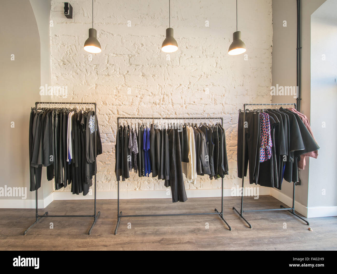 Interior of fashion clothing shop Stock Photo - Alamy