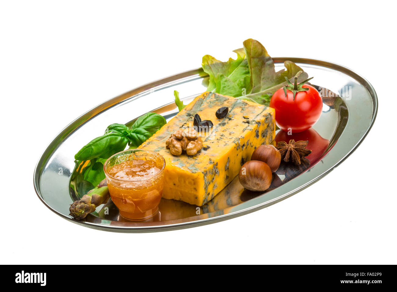 Gold cheese with mould Stock Photo - Alamy