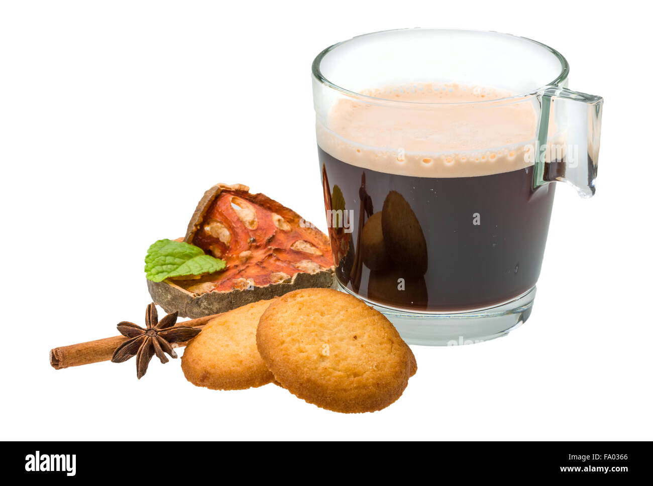 Dutch cookies with coffee Stock Photo - Alamy