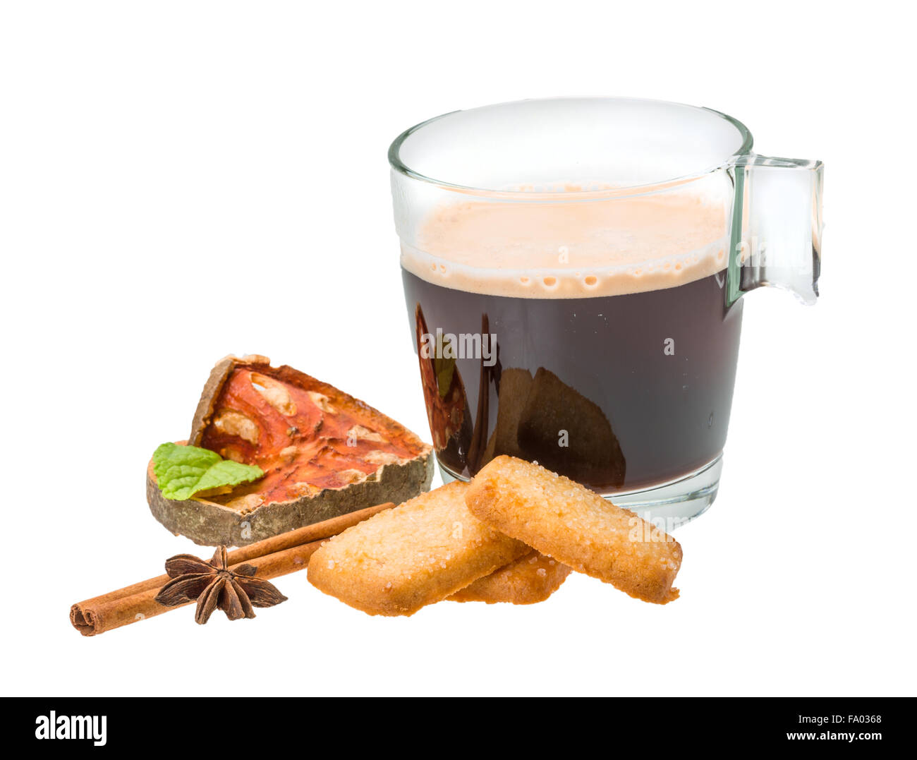Dutch cookies with coffee Stock Photo - Alamy