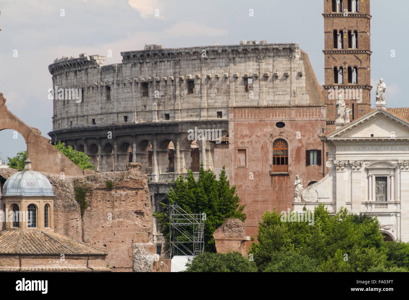 Building ruins and ancient columns in Rome, Italy Stock Photo - Alamy