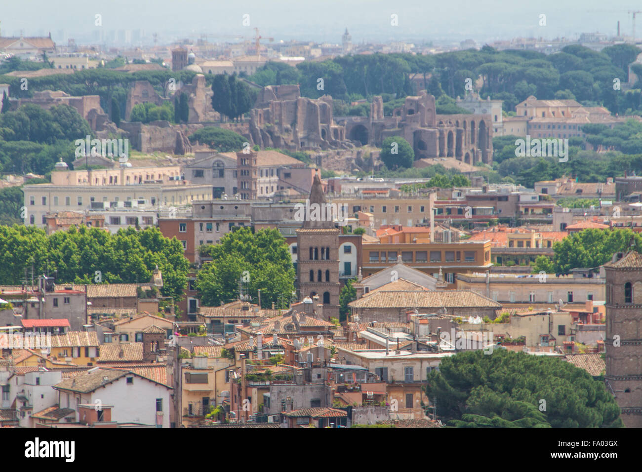 Rome, Italy. Aerial view of the city Stock Photo - Alamy