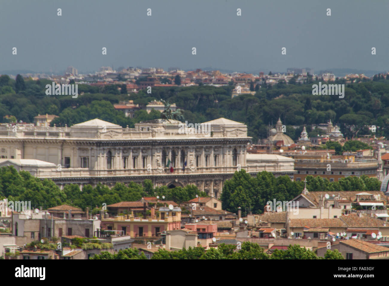 Travel Series - Italy. View above downtown of Rome, Italy Stock Photo ...