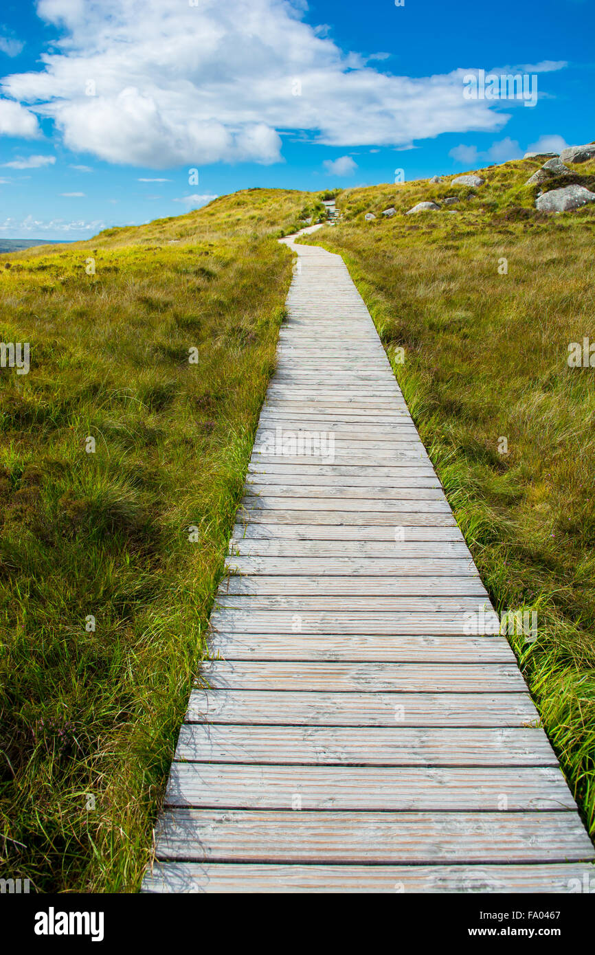 Narrow Track Upon A Hill Stock Photo - Alamy