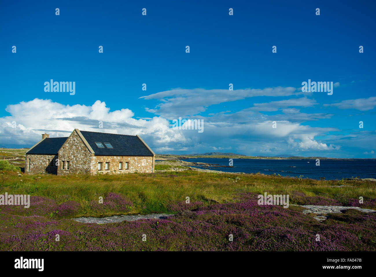 Remote House in Connemara in Ireland Stock Photo - Alamy