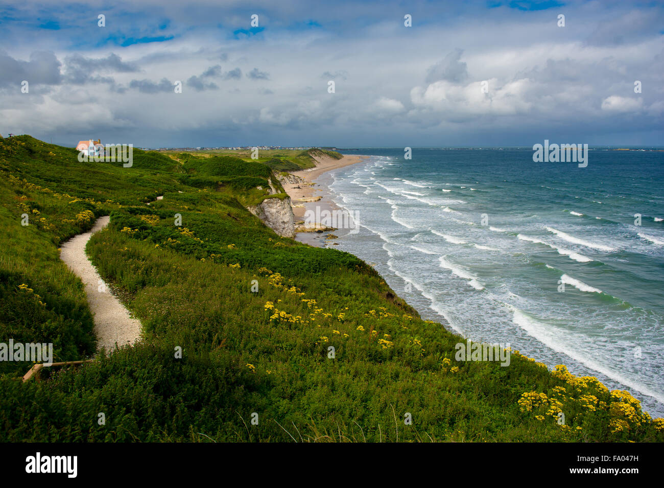 Sandy Beach near Portrush in Northern Ireland Stock Photo - Alamy