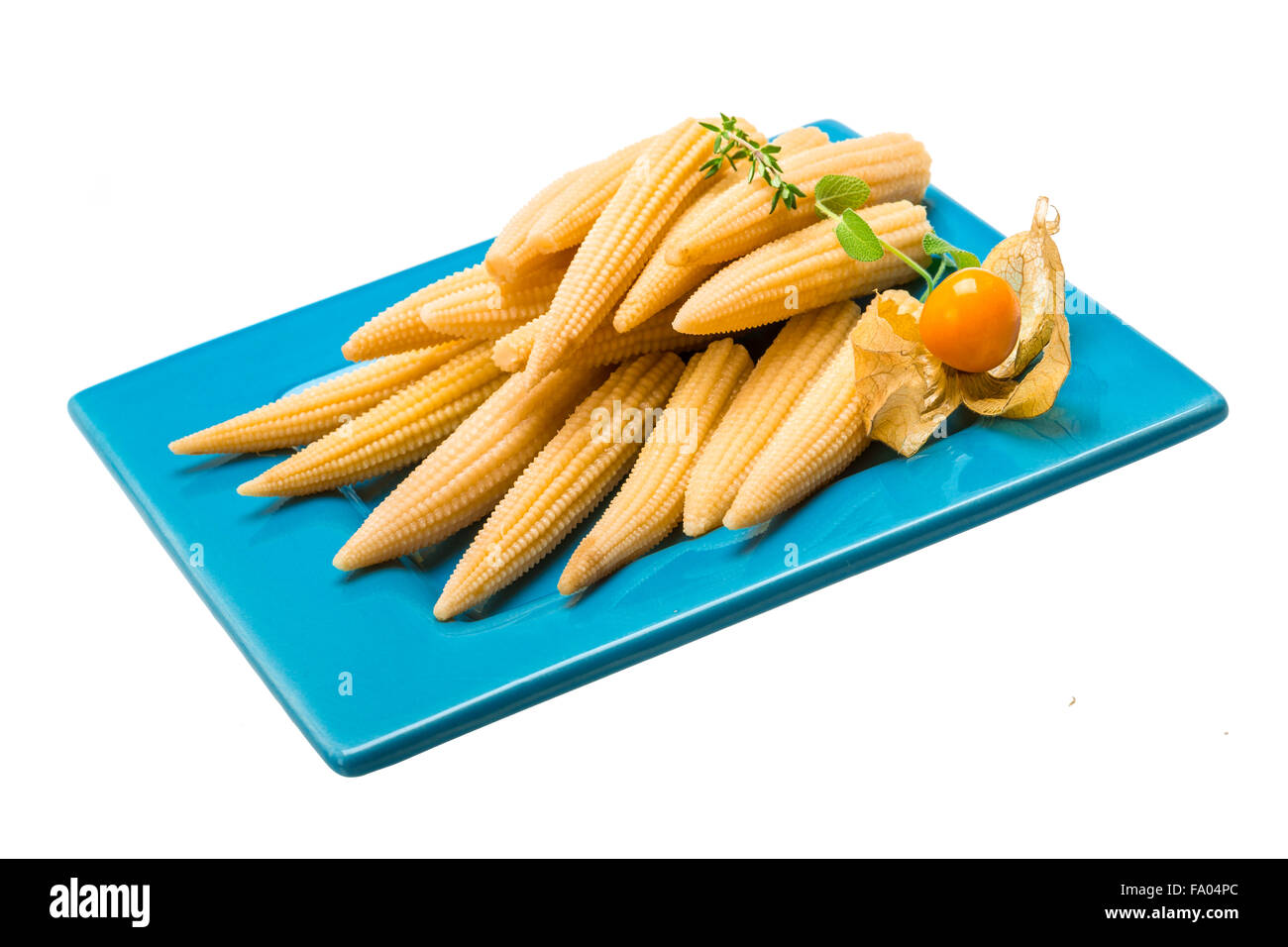 Baby corn isolated Stock Photo - Alamy