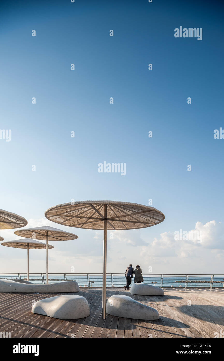 Beach promenade tayelet tel aviv israel hi-res stock photography and ...