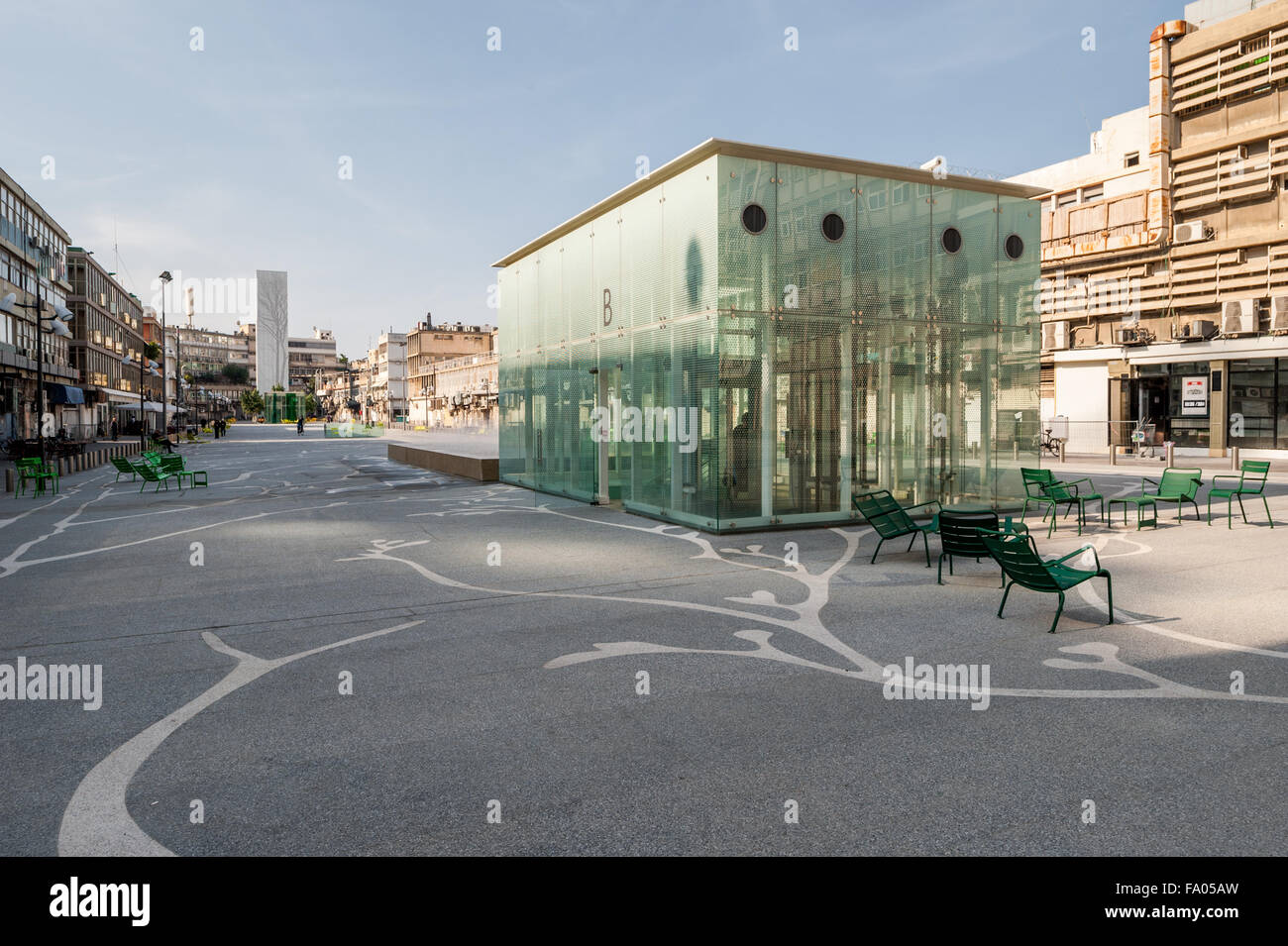 Israel, Tel Aviv, Givon's square Stock Photo - Alamy