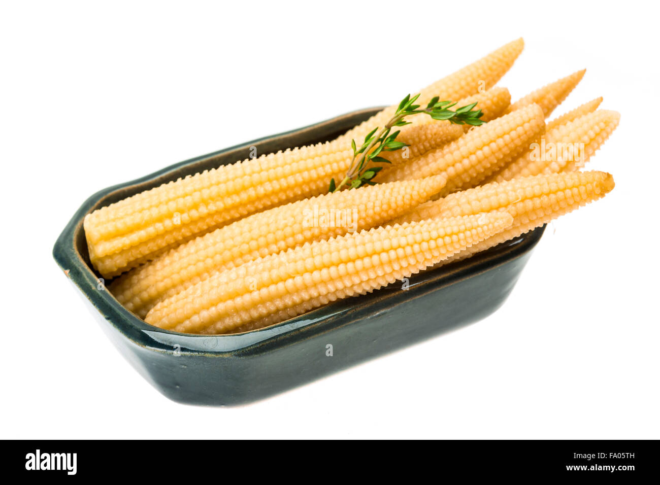 Baby corn isolated Stock Photo - Alamy