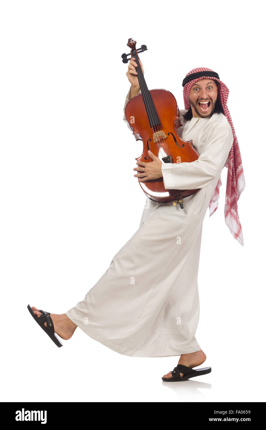Arab man playing musical instrument Stock Photo - Alamy