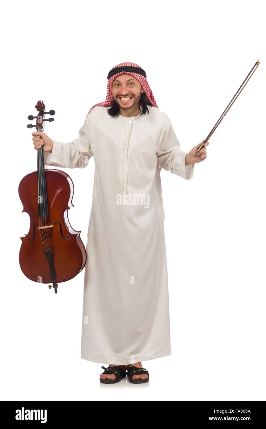 Arab man playing musical instrument Stock Photo - Alamy