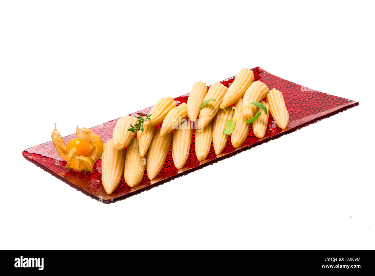 Baby corn isolated Stock Photo - Alamy