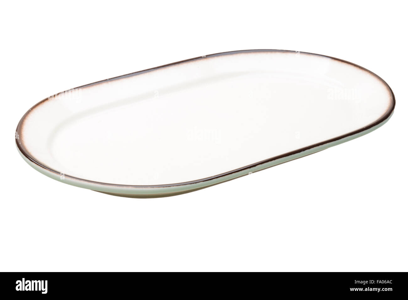 White plate isolated Stock Photo - Alamy