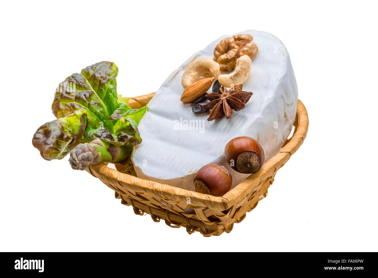 Fresh soft brie cheese Stock Photo - Alamy