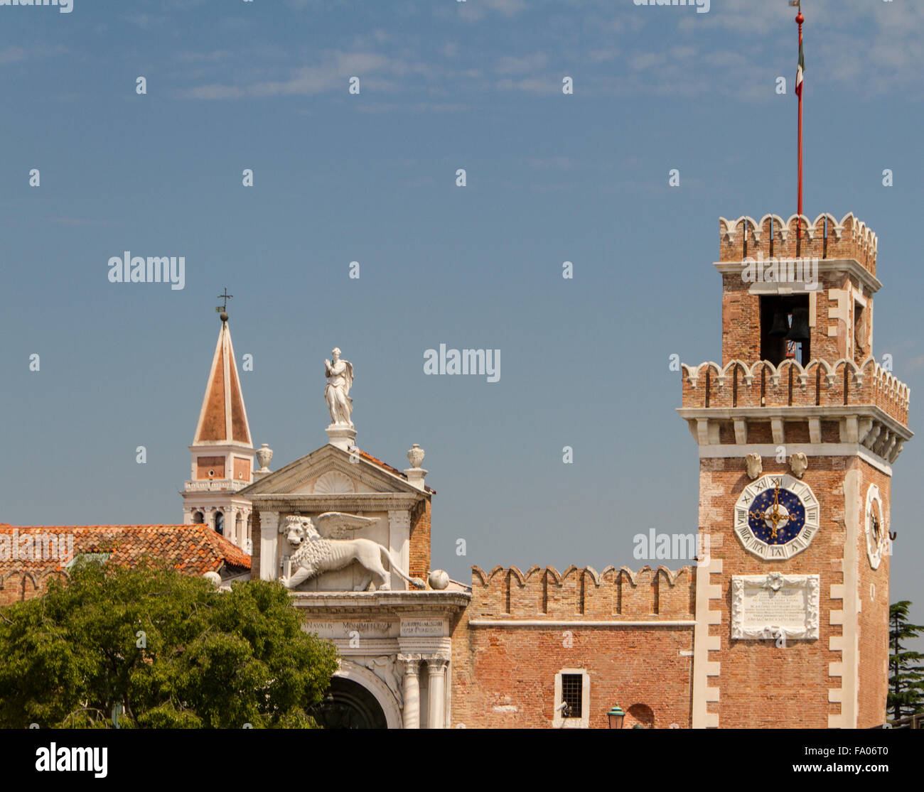 Arsenal and Naval Museum entrance view (Venice, Italy). Was founded in ...