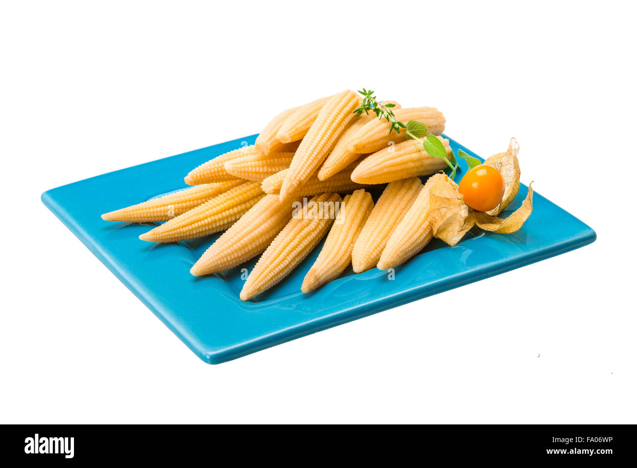 Baby corn isolated Stock Photo - Alamy