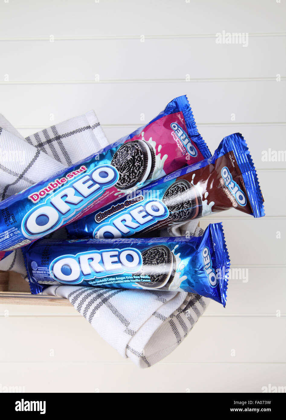 Kuala Lumpur,malaysia,14thMay2015,Three Oreo cookies packaging over ...