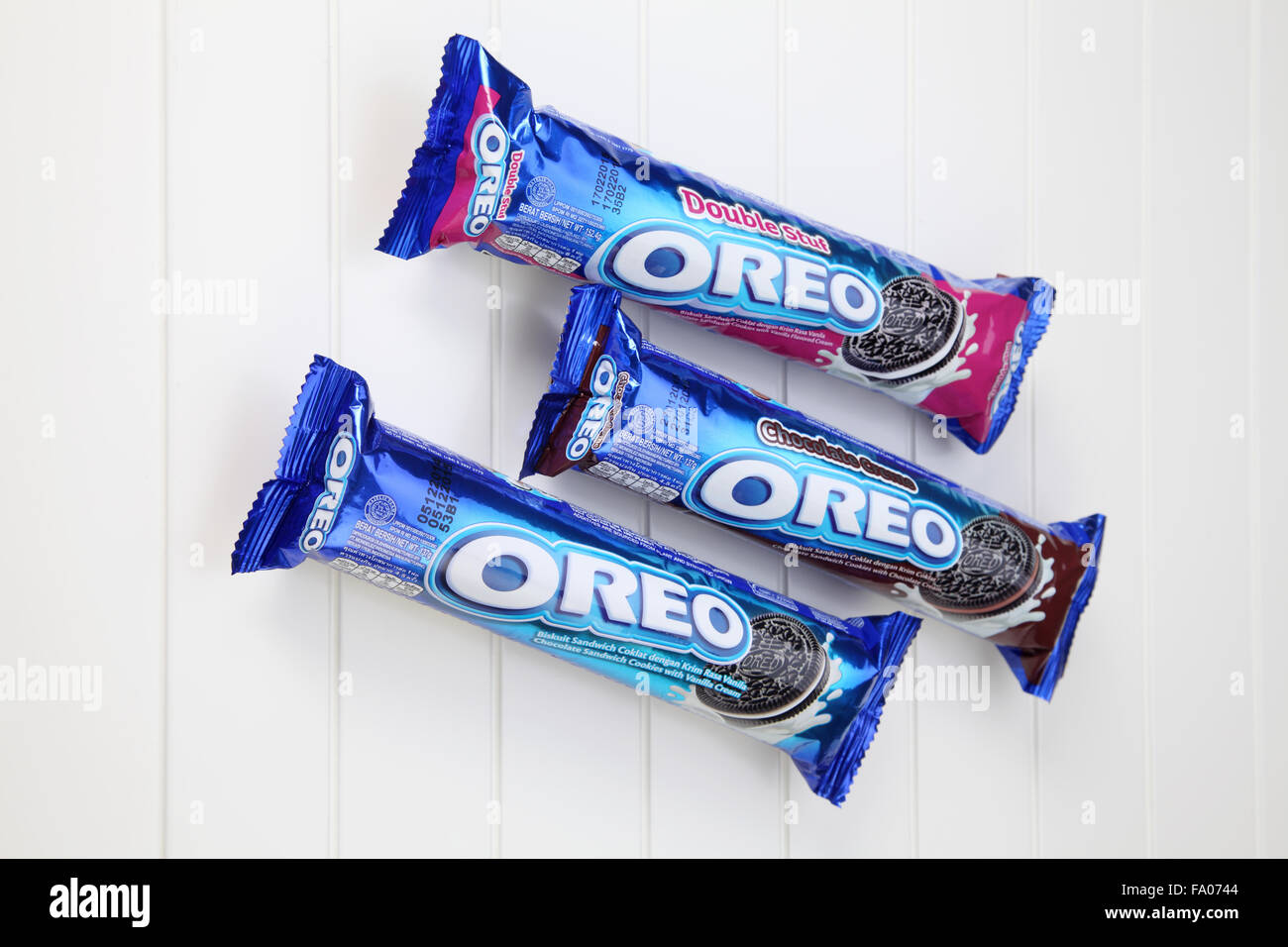 Kuala Lumpur,malaysia,14thMay2015,Three Oreo cookies packaging over ...