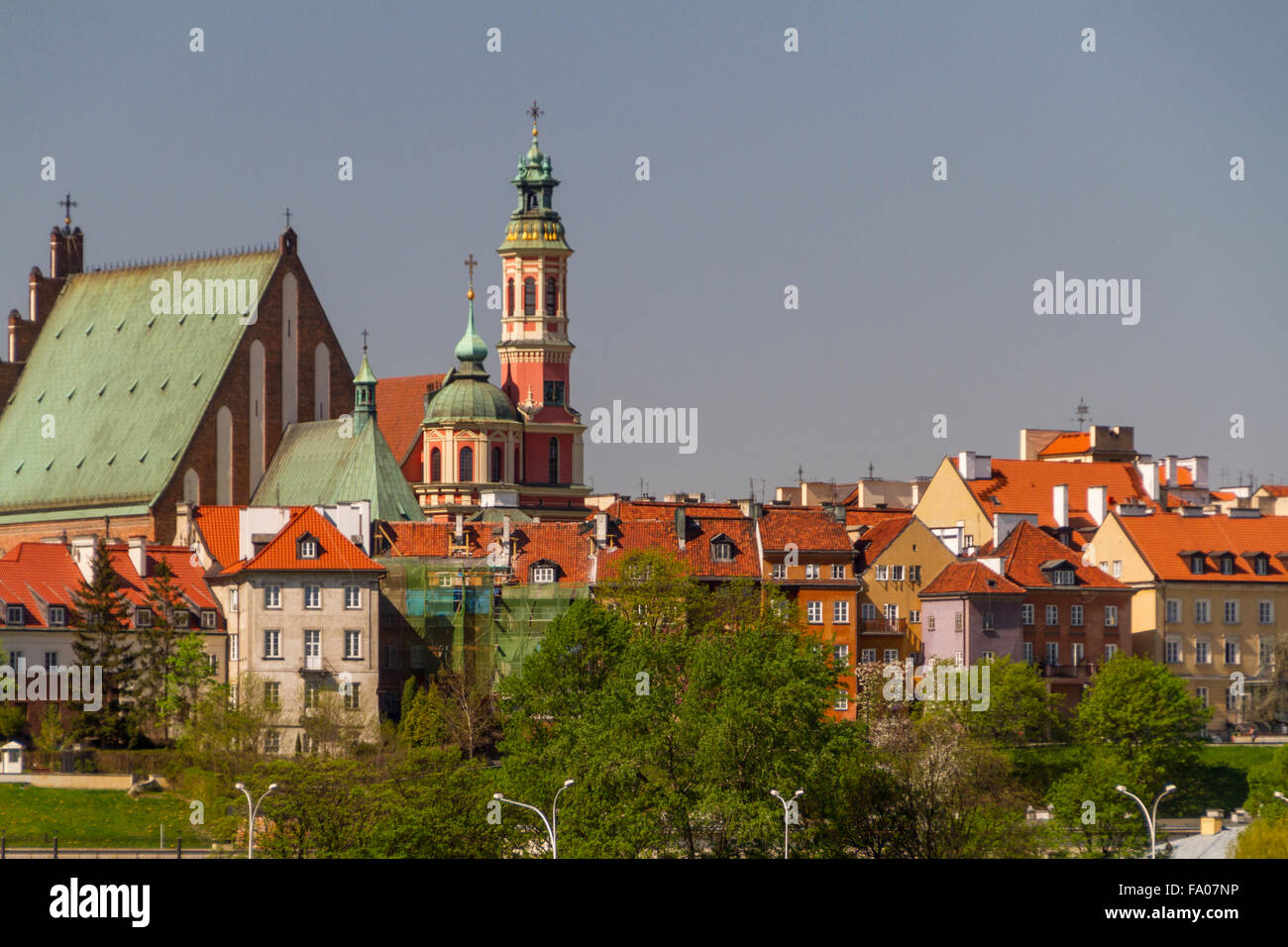 Warsaw, Poland. Old Town - famous Royal Castle. UNESCO World Heritage ...