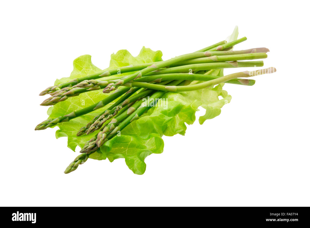 Baby asparagus isolated Stock Photo - Alamy