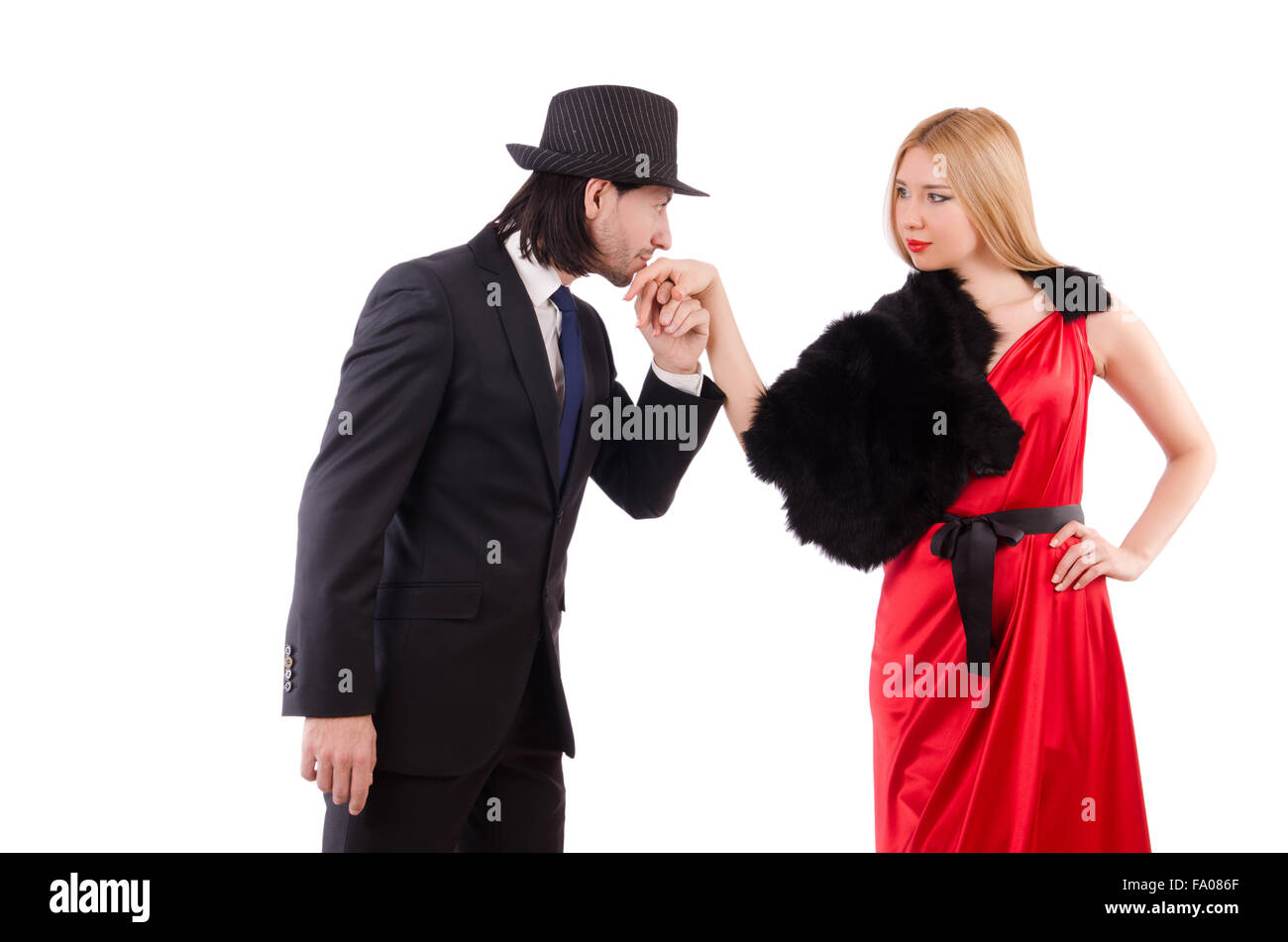 Pair isolated on the white background Stock Photo - Alamy