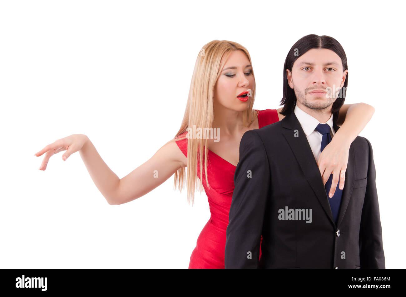 Pair isolated on the white background Stock Photo - Alamy