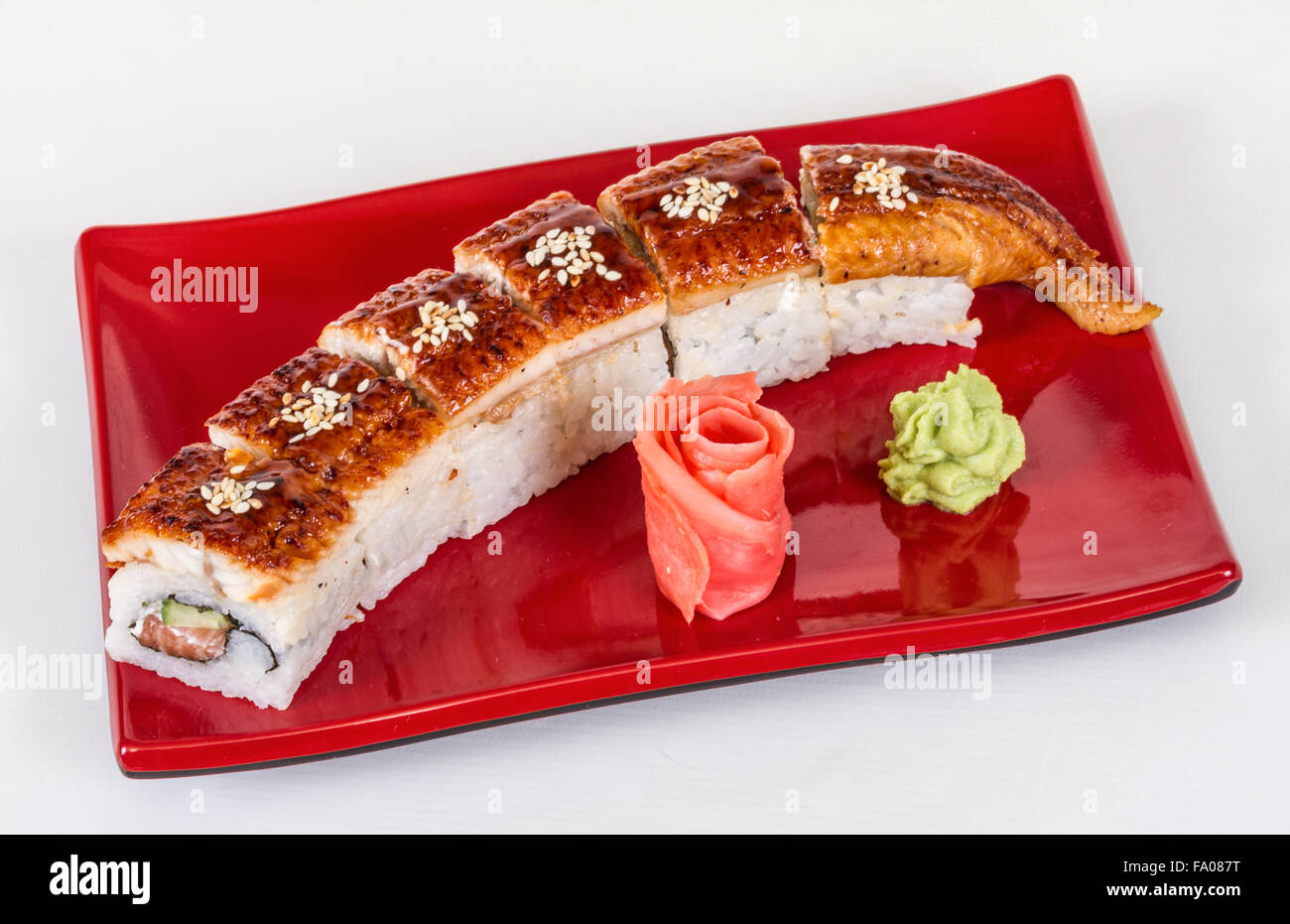 Japanese traditional Cuisine - Maki Roll with Cucumber , Cream Cheese ...