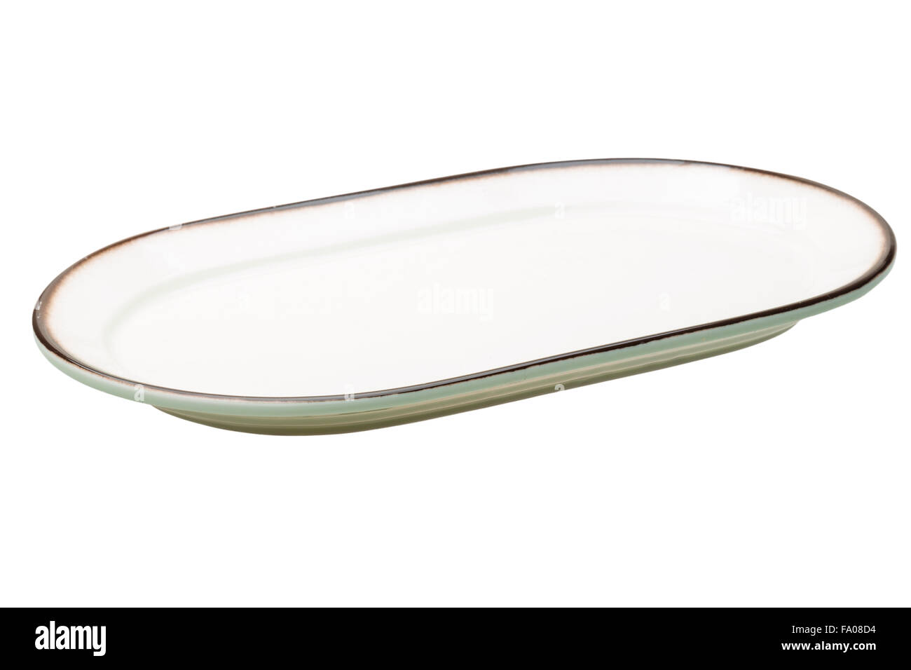 White plate isolated Stock Photo - Alamy