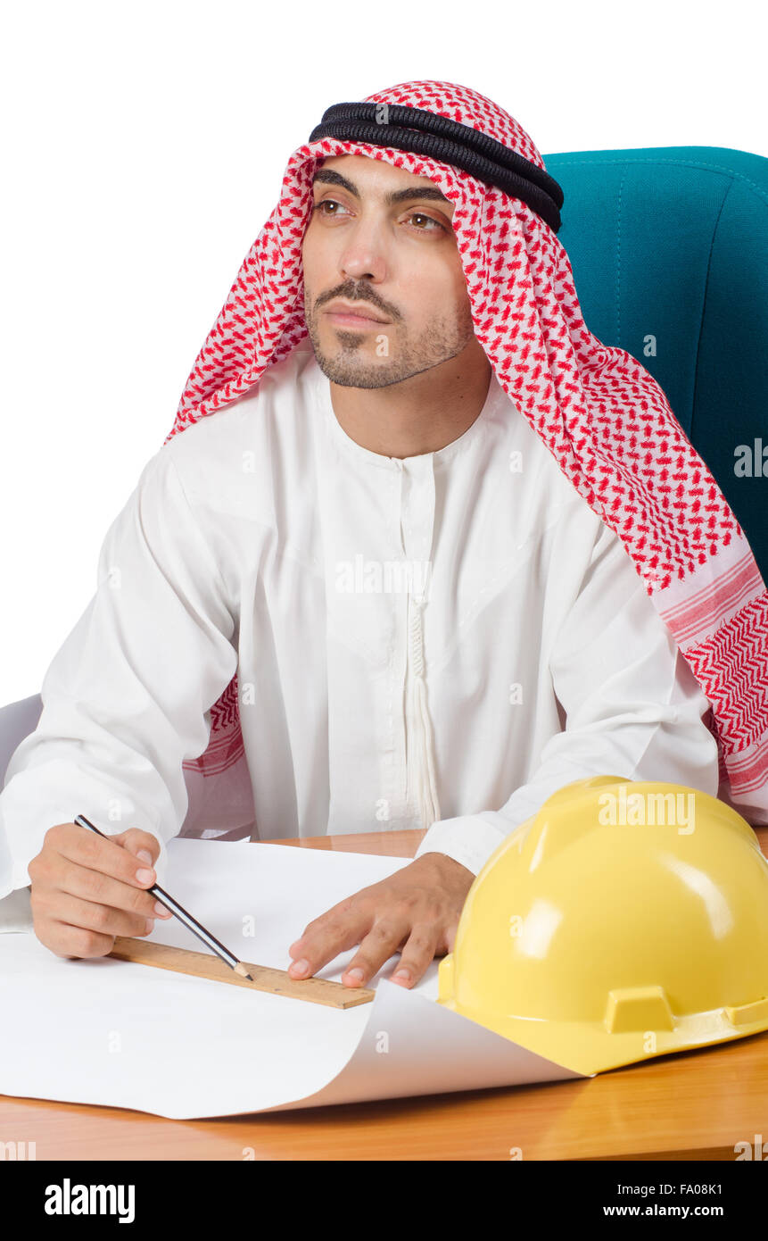 Arab man working in the office Stock Photo - Alamy