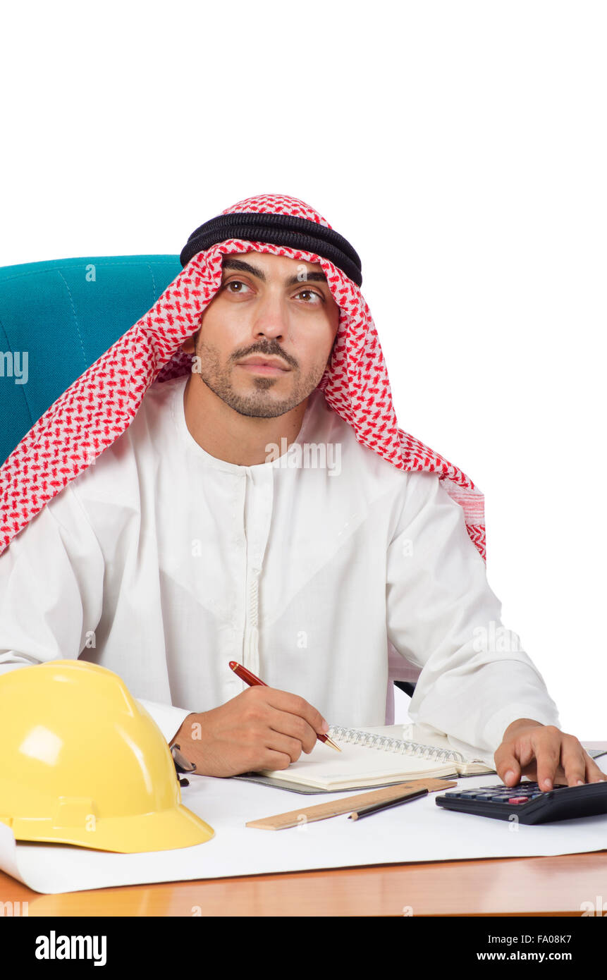 Arab man working in the office Stock Photo - Alamy
