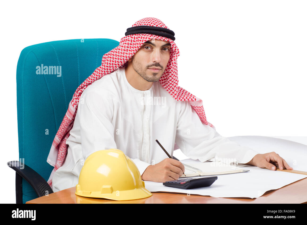 Arab man working in the office Stock Photo - Alamy