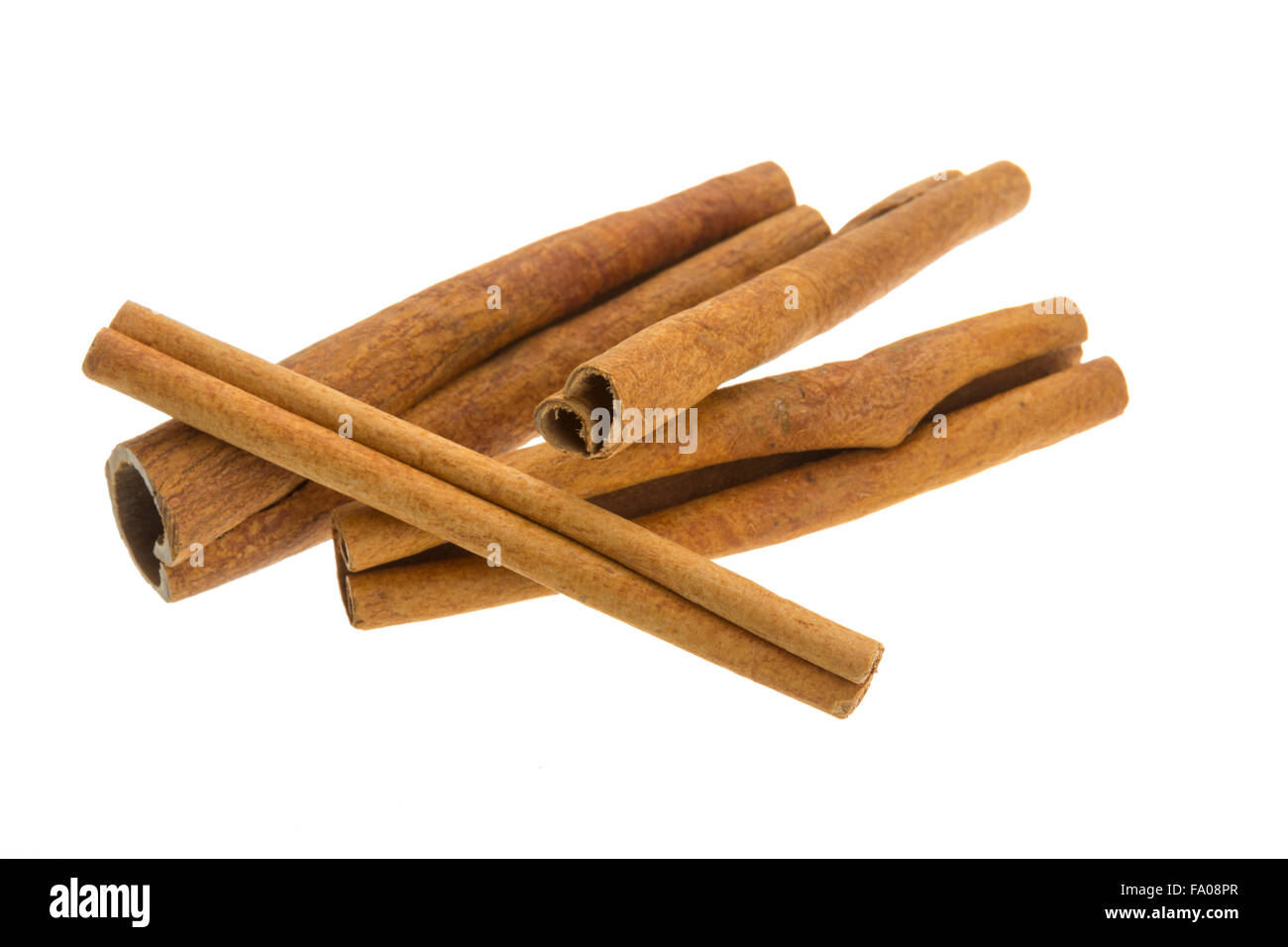 Cinnamon macro shoot isolated white background Stock Photo - Alamy