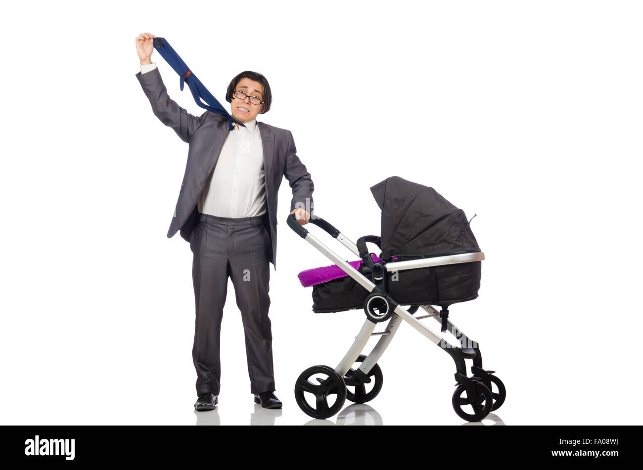 Funny Dad Baby Pram On High Resolution Stock Photography and Images - Alamy