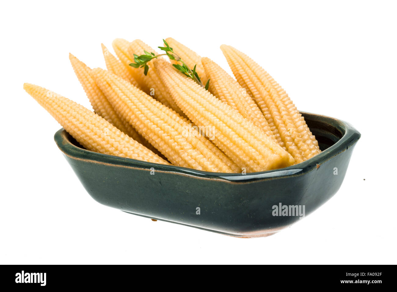 Baby corn isolated Stock Photo - Alamy