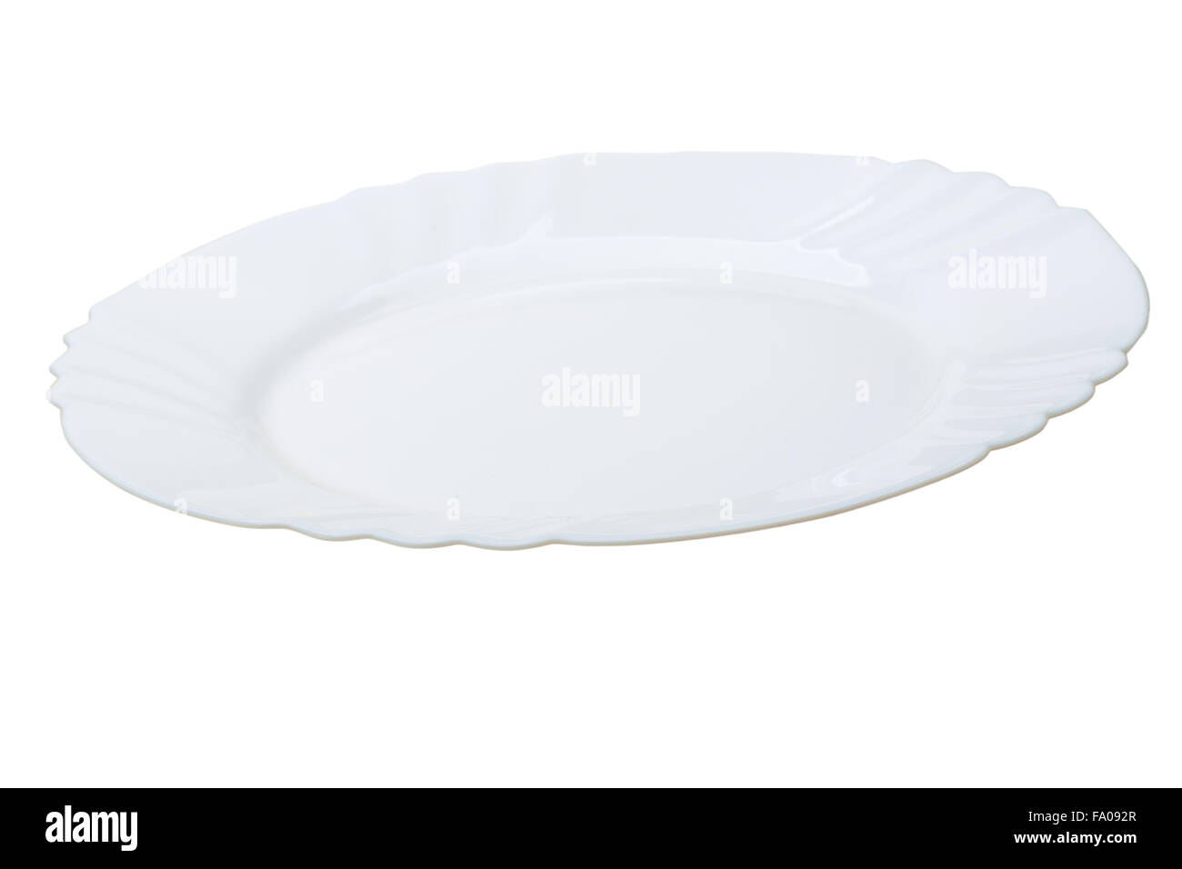 White plate isolated Stock Photo - Alamy