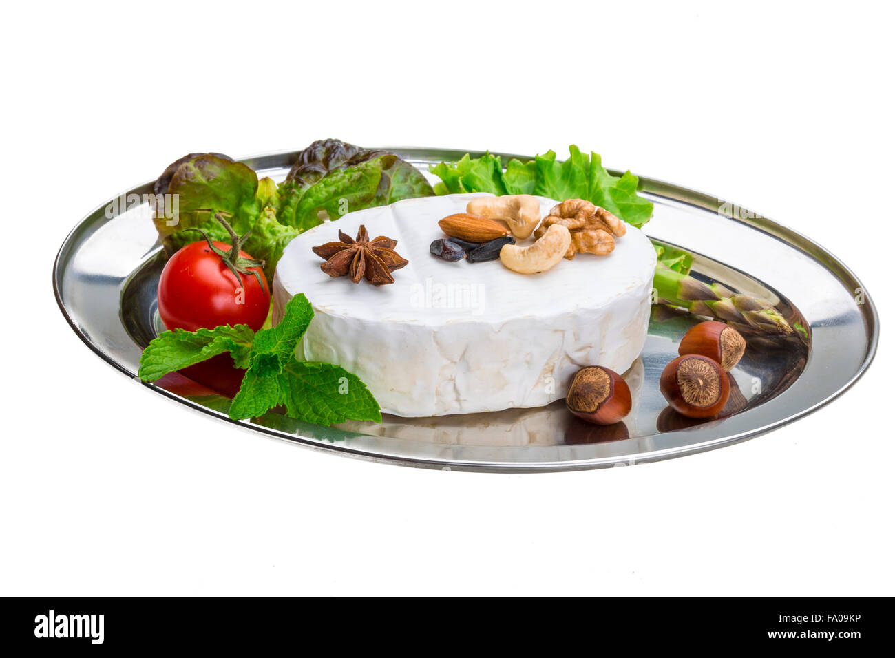 Fresh soft brie cheese Stock Photo - Alamy