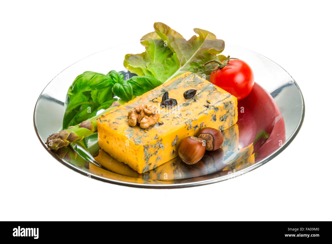 Gold cheese with mould Stock Photo - Alamy