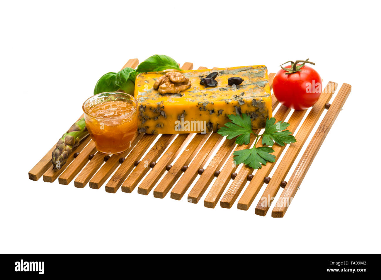 Gold cheese with mould Stock Photo - Alamy